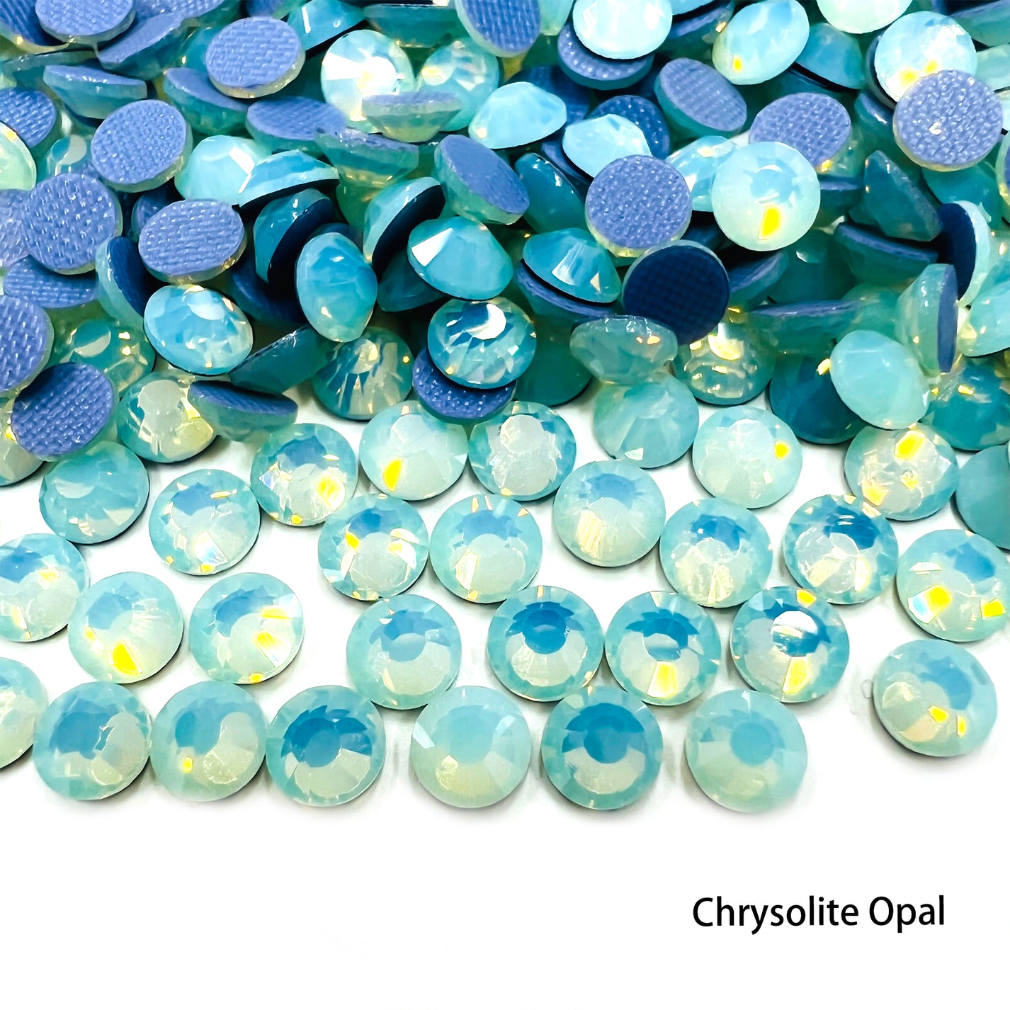 Glower® Chrysolite Opal Premium Hotfix Rhinestone Flat Back – Avant Crystal