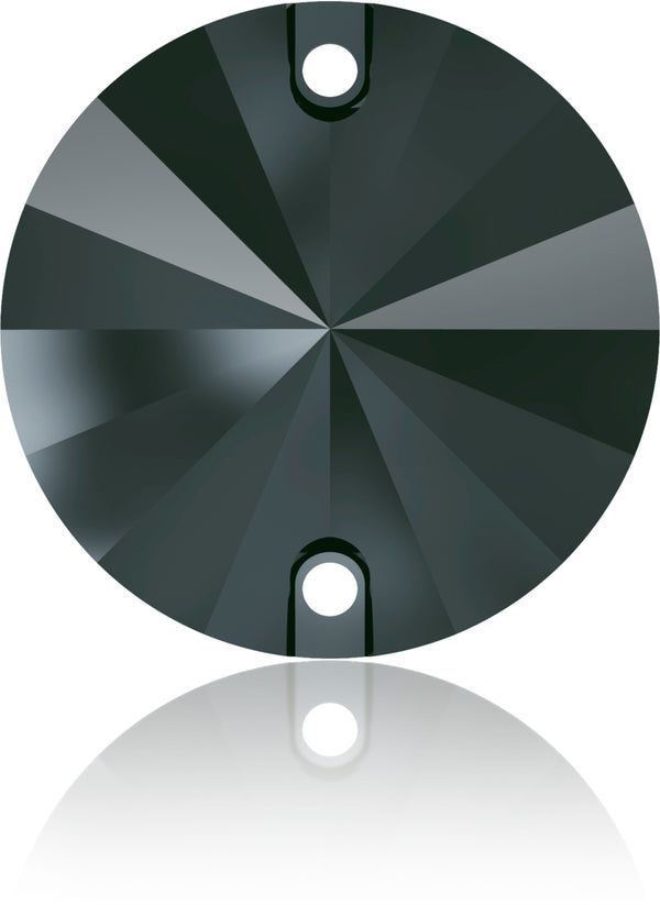 JET HEMATITE RIVOLI SEW-ON SWAROVSKI® CRYSTAL 3200 FLAT BACK – Avant Crystal